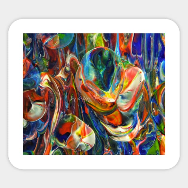 Abstract Art - boundaries - Abstract Pattern - Sticker | TeePublic